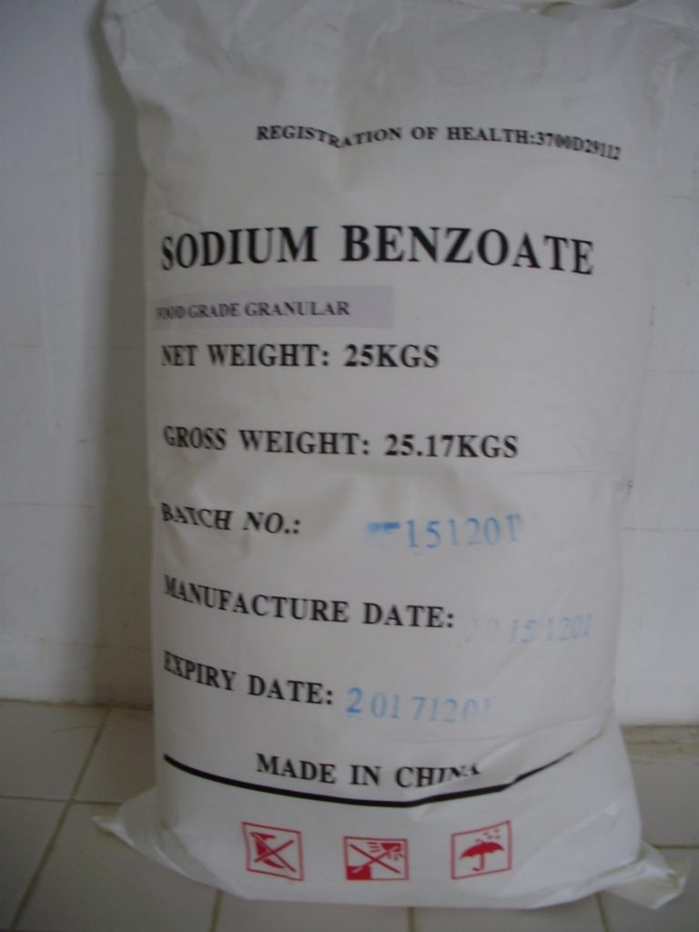BENZOATO DE SODIO GRANULAR – Química SA